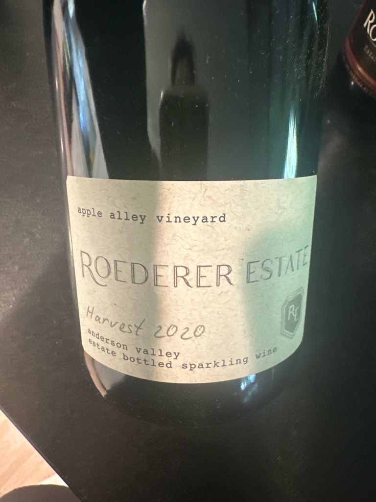 2020 Roederer Estate Apple Alley Vineyard, USA, California, North Coast ...