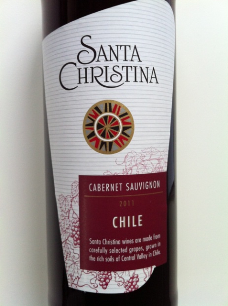 2011 Santa Christina Cabernet Sauvignon, Chile, Central Valley ...