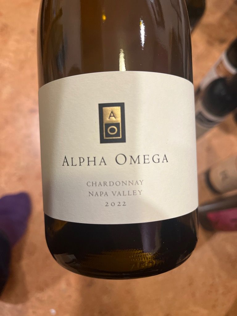 2022 Alpha Omega Chardonnay, USA, California, Napa Valley - CellarTracker