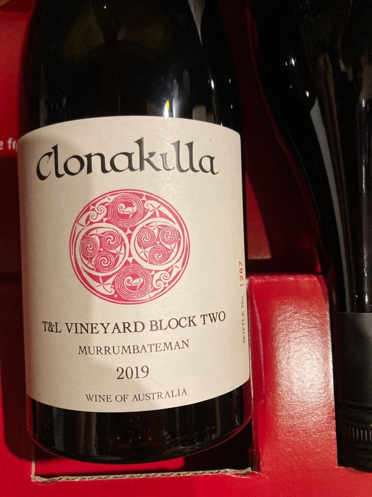 2019 Clonakilla T&L Vineyard Block Two, Australia, New South Wales ...