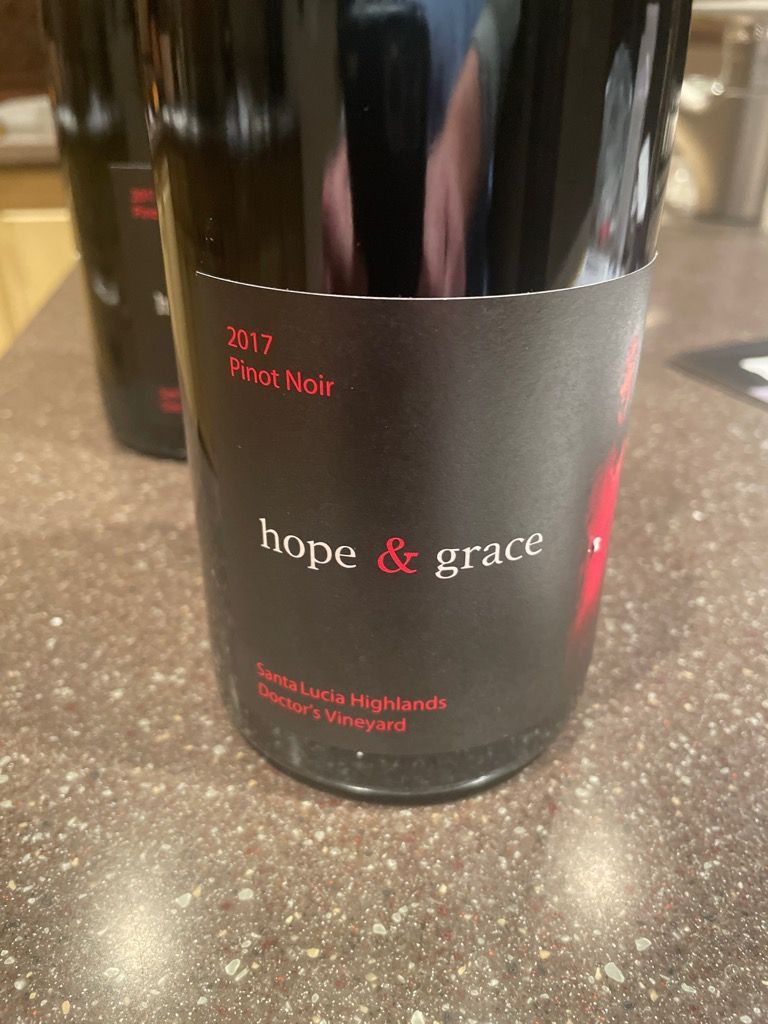 2018 Hope & Grace Pinot Noir Santa Lucia Highlands, USA, California ...