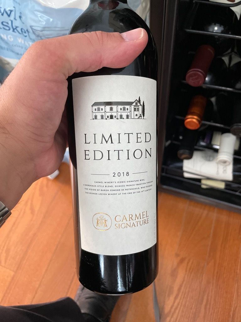 2019 Carmel Cabernet Sauvignon Carmel Signature Limited Edition, Israel ...