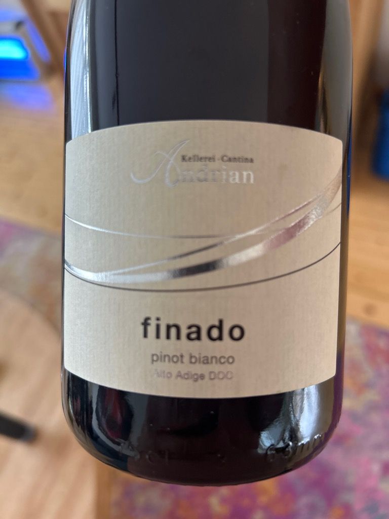 2024 Kellerei Cantina Andrian Pinot Bianco Andrian Finado, Italy ...