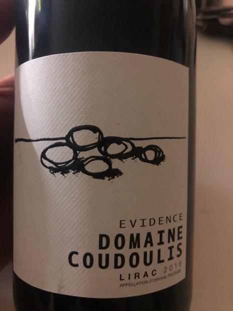2015 Domaine Coudoulis Lirac Cuvée Evidence, France, Rhône, Southern ...