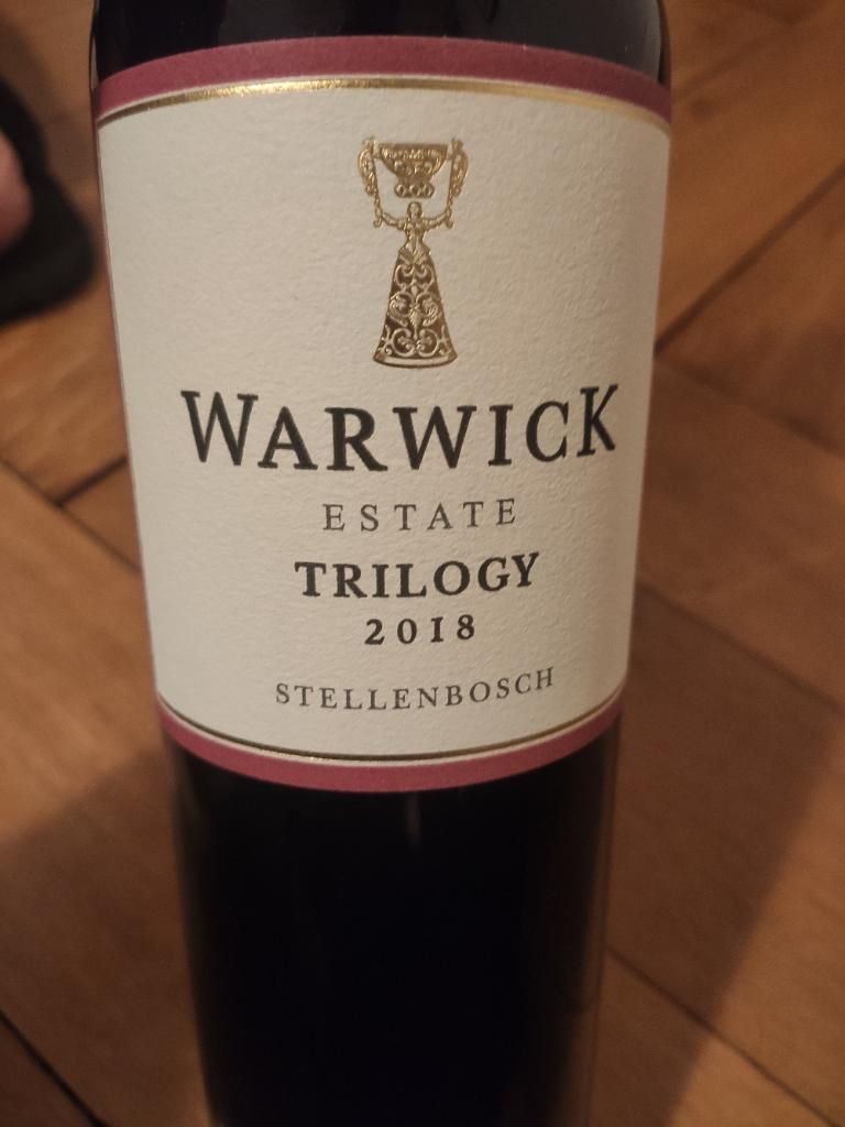 2018 Warwick Estate Trilogy, South Africa, Coastal Region, Stellenbosch ...