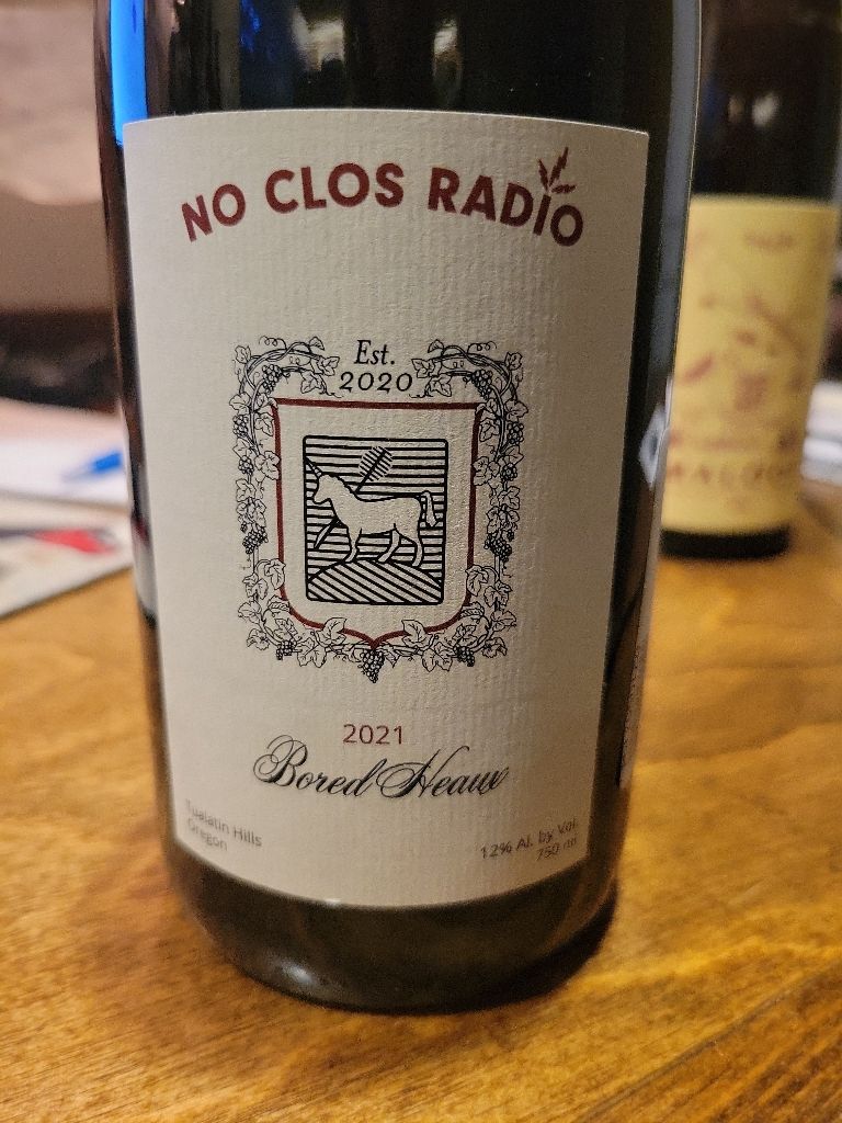 2021 Maloof No Clos Radio Bored Heaux, USA, Oregon, Willamette Valley ...