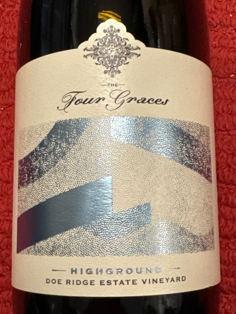 2021 The Four Graces Pinot Noir Highground Doe Ridge Estate, USA ...