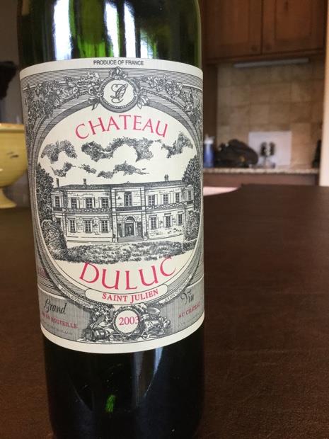 2003 Château Duluc, France, Bordeaux, Médoc, St. Julien - CellarTracker