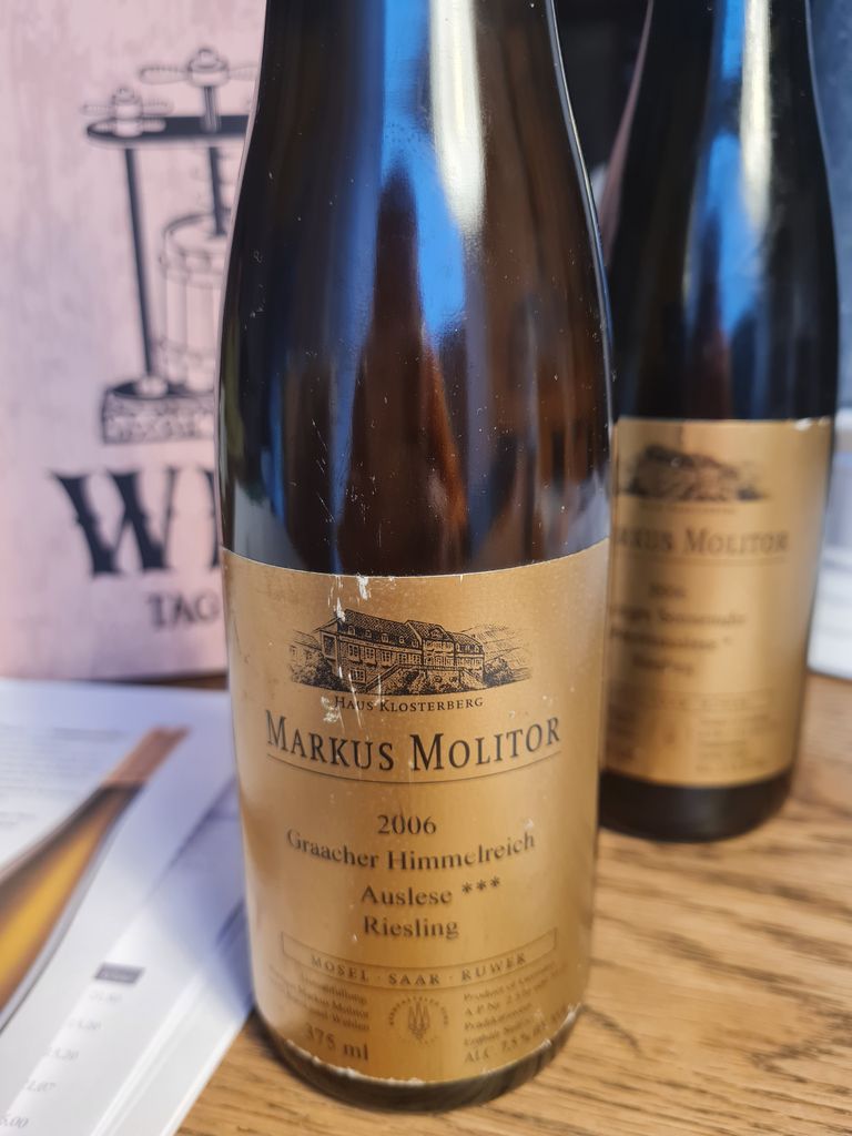 2000 Markus Molitor Graacher Himmelreich Riesling Auslese *** (Golden ...