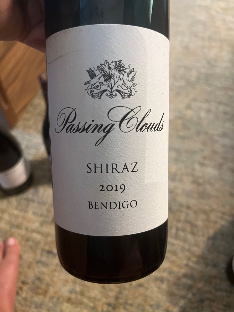 2022 Passing Clouds Shiraz, Australia, Victoria, Central Victoria, Bendigo - CellarTracker