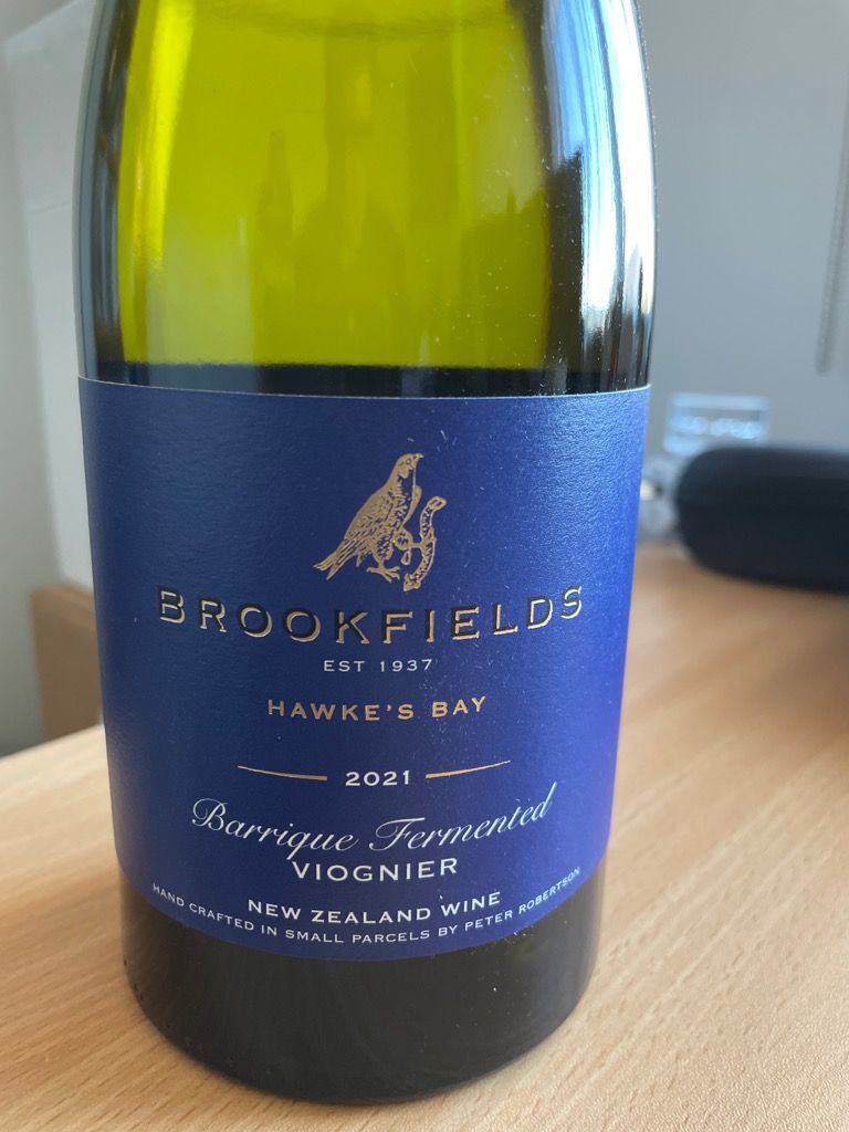 2022 Brookfields Vineyards Viognier Barrique Fermented, New Zealand ...