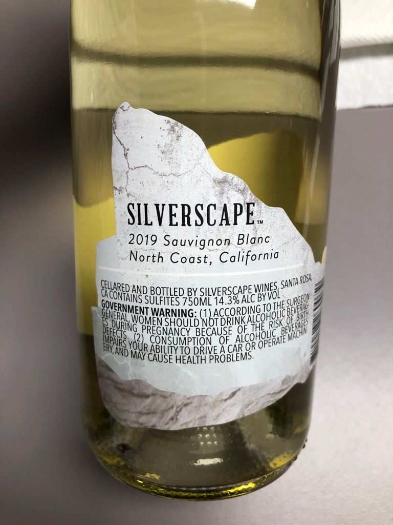 2019 Silverscape Wines Sauvignon Blanc, USA, California, North Coast ...