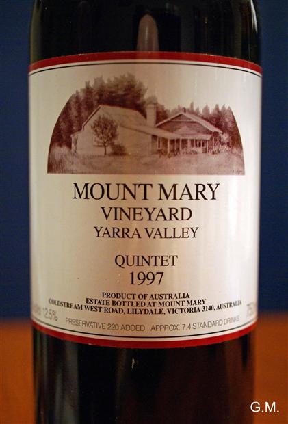 1997 Mount Mary Quintet, Australia, Victoria, Port Phillip, Yarra ...
