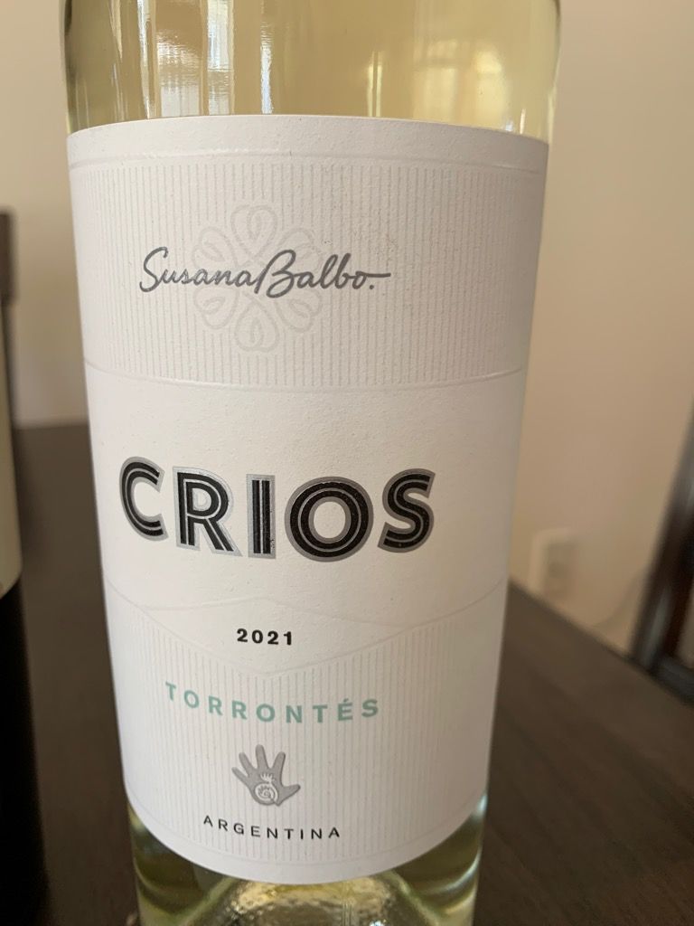 2021 Crios de Susana Balbo Torrontés, Argentina - CellarTracker
