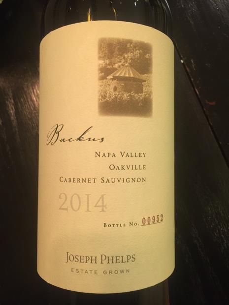 2016 Joseph Phelps Cabernet Sauvignon Premiere Napa Valley Lot 94 ...