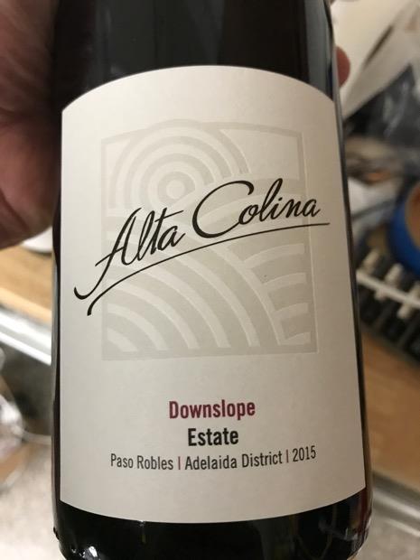 2015 Alta Colina Downslope Red, USA, California, Central Coast, Paso ...