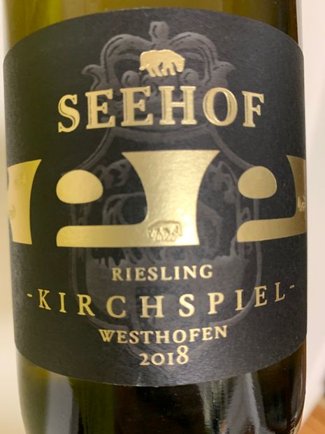 2018 Weingut Seehof Westhofener Kirchspiel Riesling trocken, Germany ...