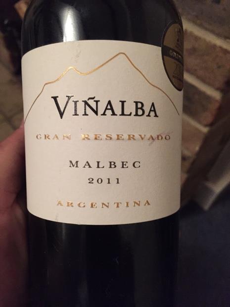 2011 Viñalba Malbec Gran Reserva, Argentina, Mendoza, Valle de Uco ...