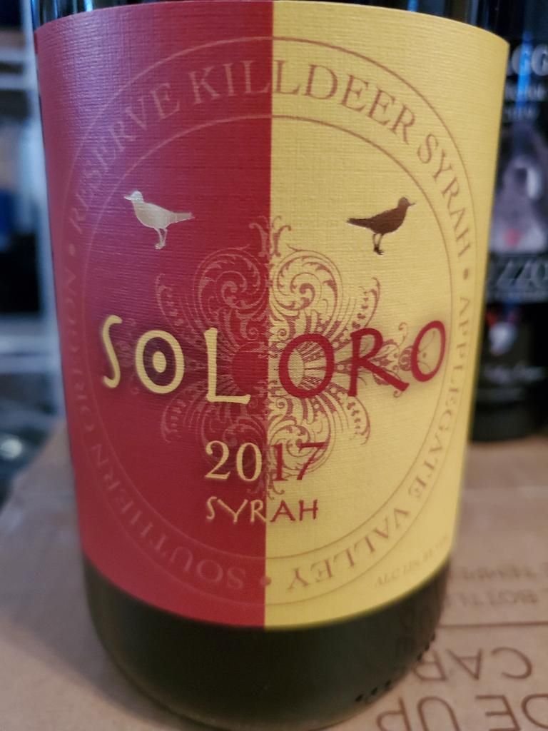 2021 Soloro Syrah Reserve Killdeer, USA, Oregon, Southern Oregon ...