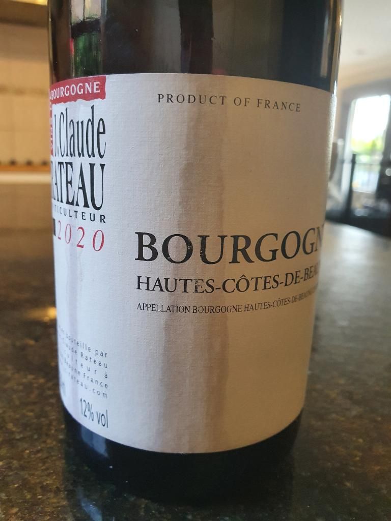 2020 Jean-Claude Rateau Bourgogne Hautes-Côtes de Beaune Rouge, France ...
