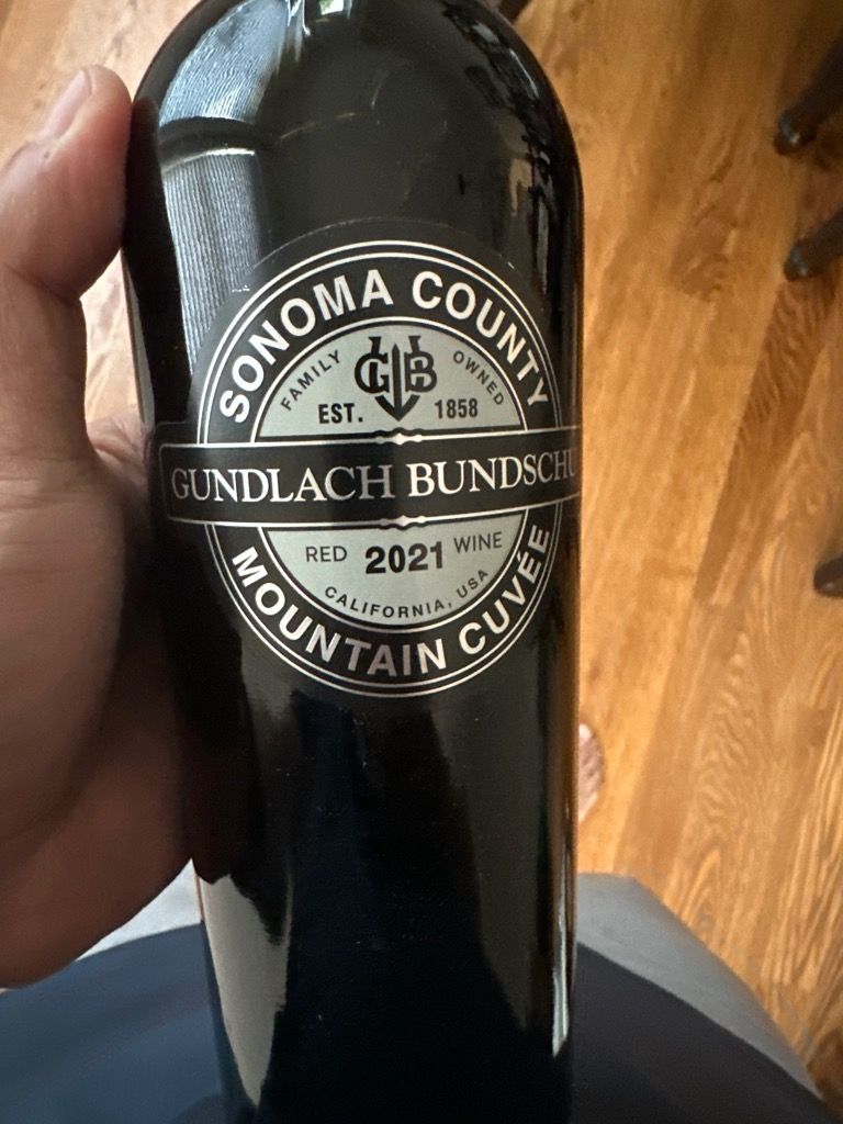 2021 Gundlach Bundschu Mountain Cuvée, USA, California, Sonoma County ...