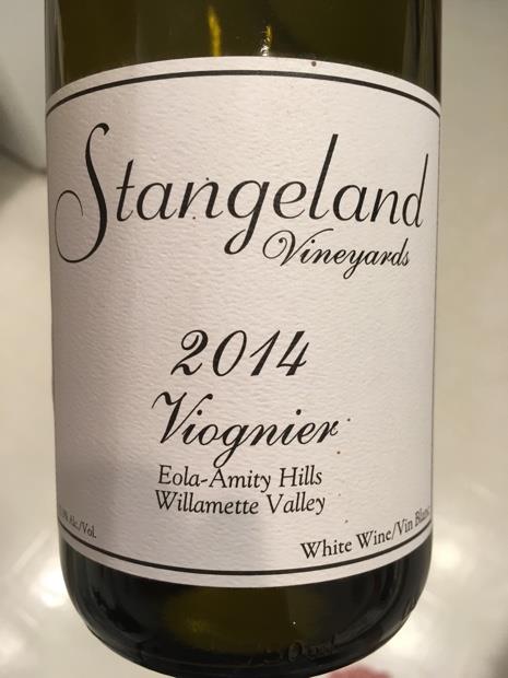 2014 Stangeland Viognier, USA, Oregon, Willamette Valley, Eola - Amity ...