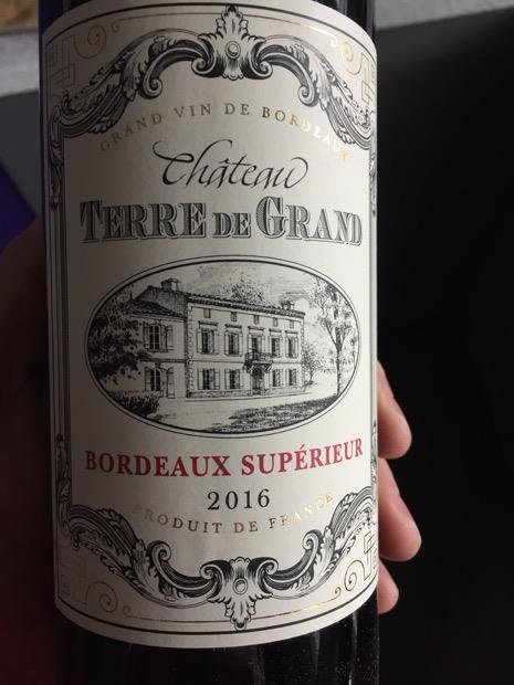 2012 Château Terre de Grand, France, Bordeaux, Bordeaux Supérieur ...