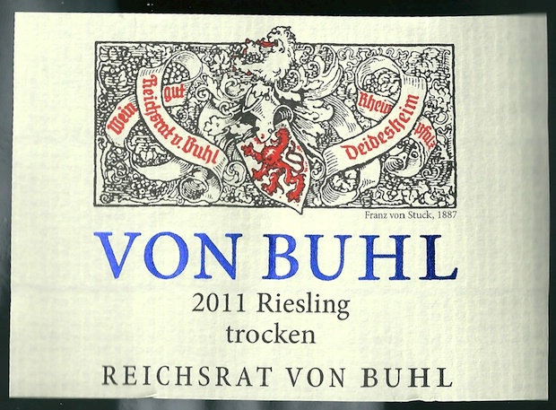 2011 Reichsrat Von Buhl Riesling trocken, Germany, Pfalz - CellarTracker