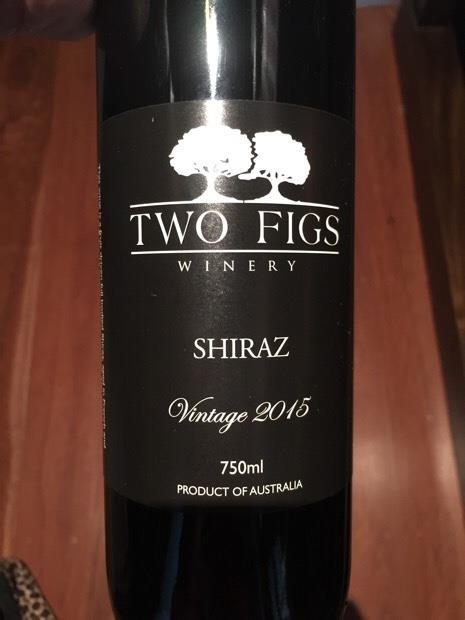 2014 Two Figs Winery Shiraz, Australia, New South Wales, South Coast ...