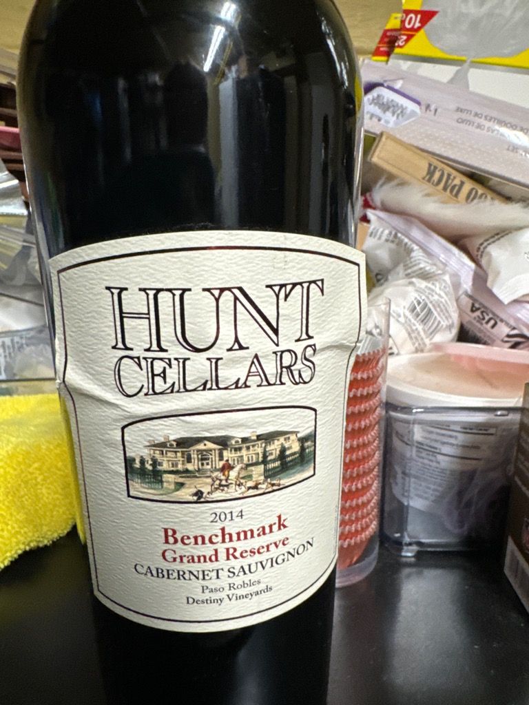 2014 Hunt Cellars Cabernet Sauvignon Benchmark Grand Reserve, USA ...
