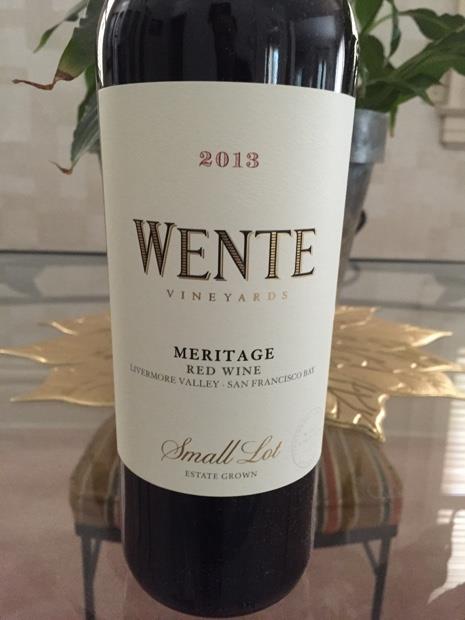2017 Wente Vineyards Meritage, USA, California, San Francisco Bay ...