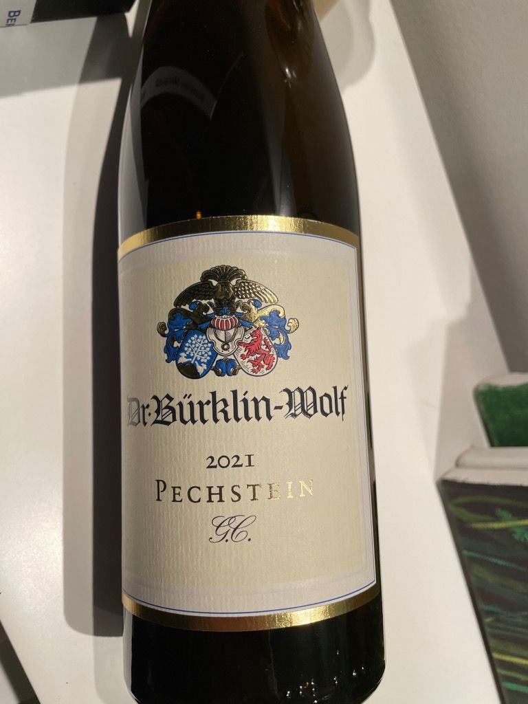 2021 Dr. Bürklin-Wolf Forster Pechstein Riesling, Germany, Pfalz - CellarTracker