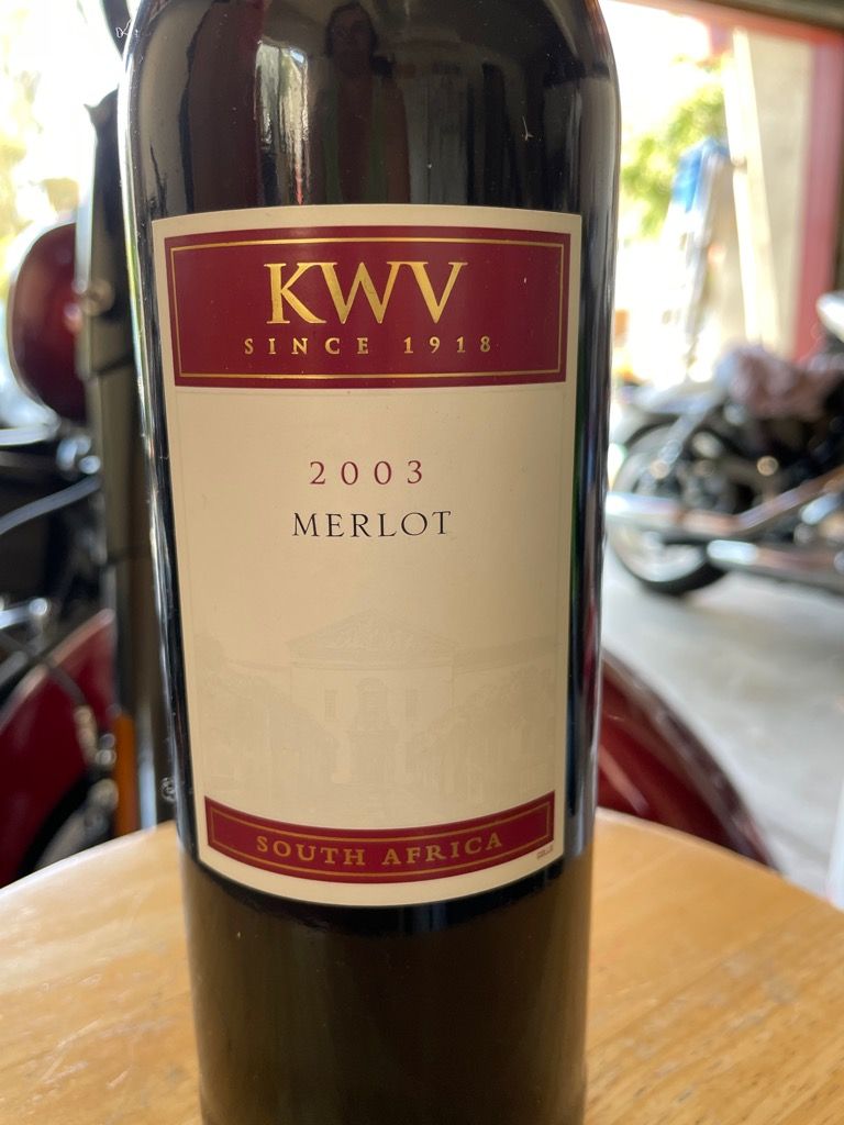 2003 KWV Merlot, South Africa, Western Cape - CellarTracker