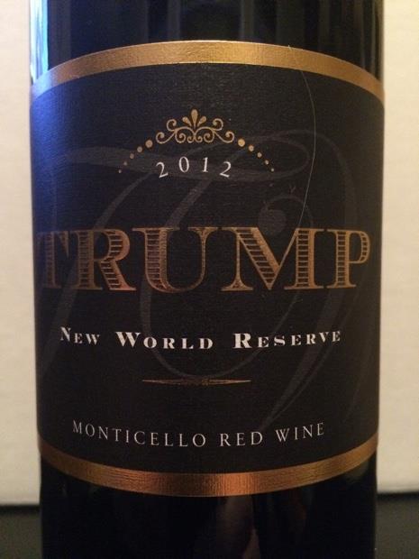 2012 Trump Winery New World Reserve, USA, Virginia, Central Virginia ...