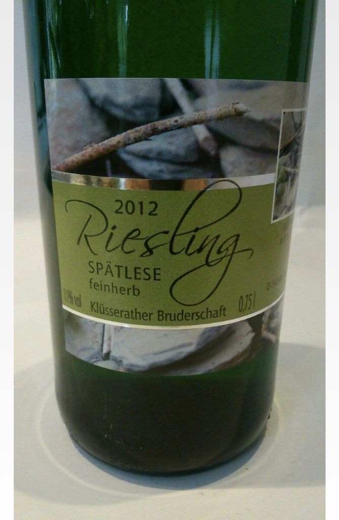 2012 Paul Rosch-Thul Klüsserather Bruderschaft Riesling Spätlese ...