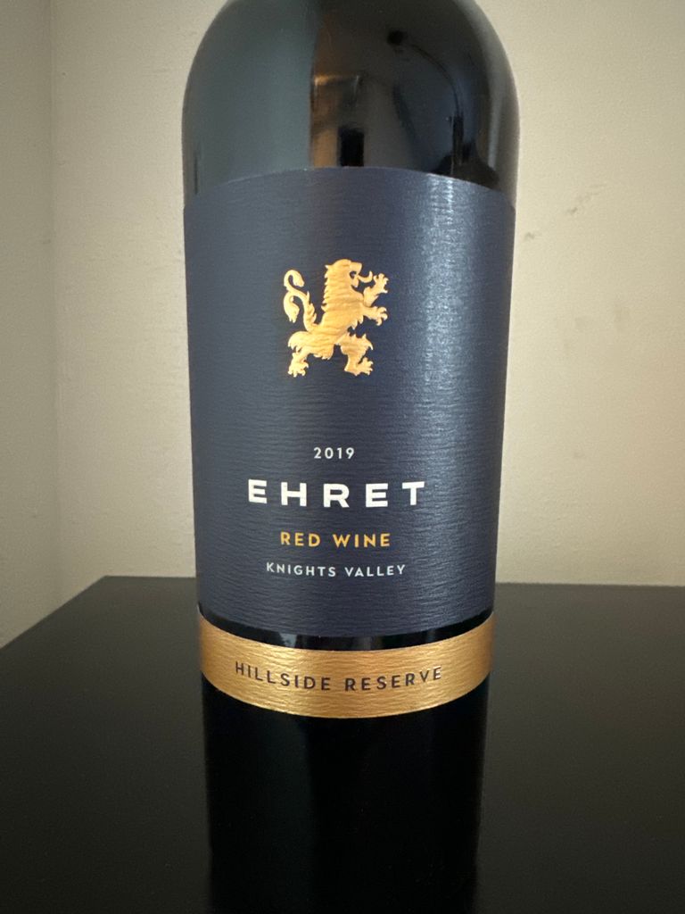 2019 Ehret Family Winery Hillside Reserve Red Wine, USA, California ...