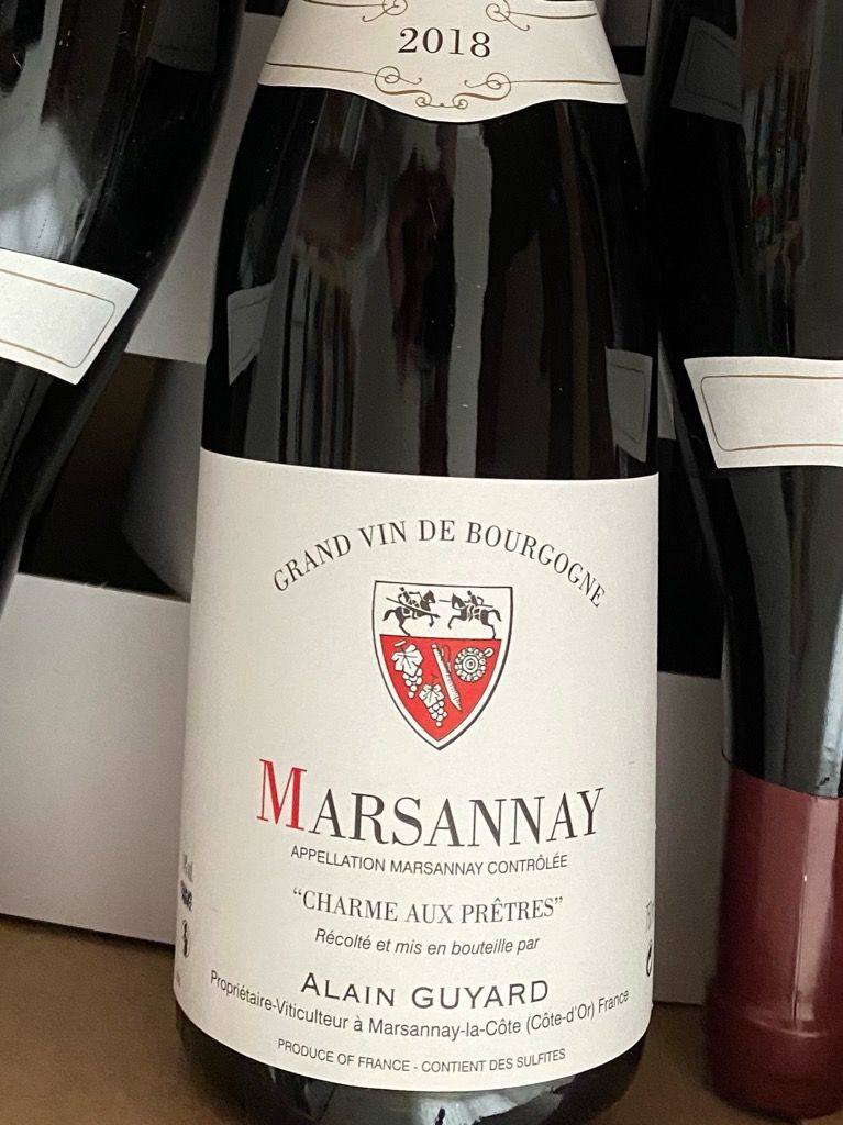 2020 Alain Guyard Marsannay Le Charme aux Prêtres, France, Burgundy ...