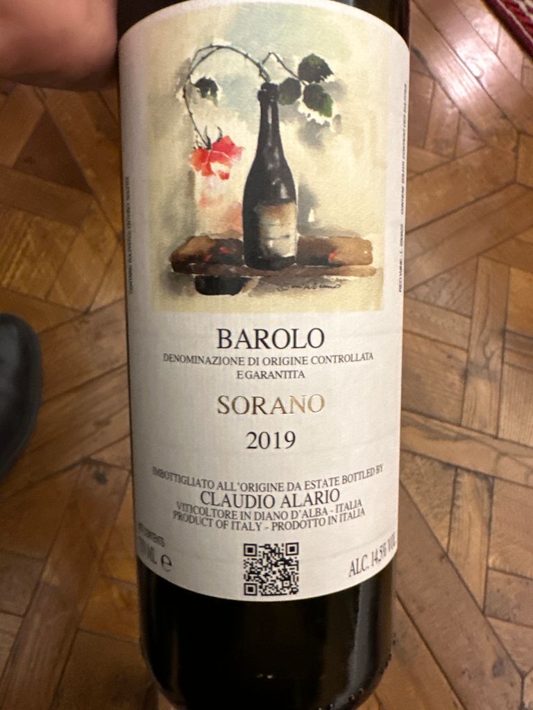 2020 Claudio Alario Barolo Sorano, Italy, Piedmont, Langhe, Barolo ...