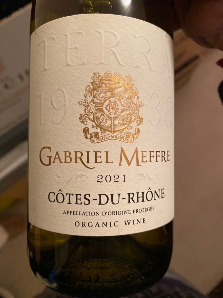 2021 Gabriel Meffre Côtes du Rhône Organic, France, Rhône, Southern ...