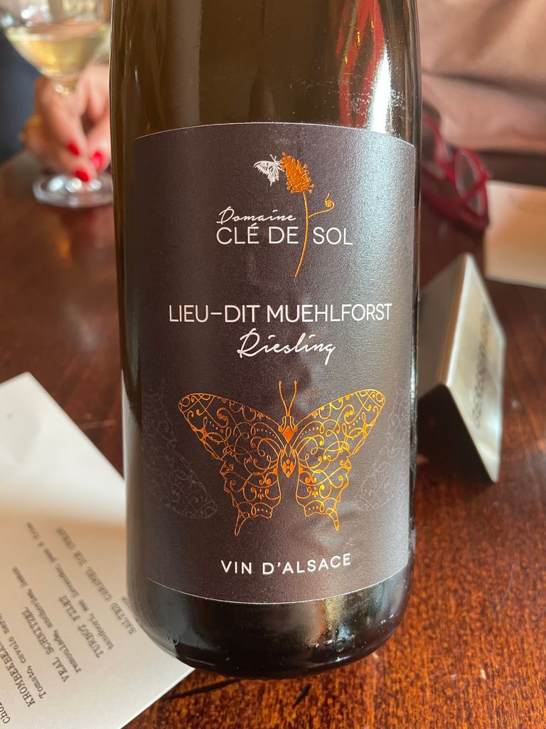 2017 Domaine Clé de Sol Riesling Lieu Dit Muehlforst, France, Alsace ...