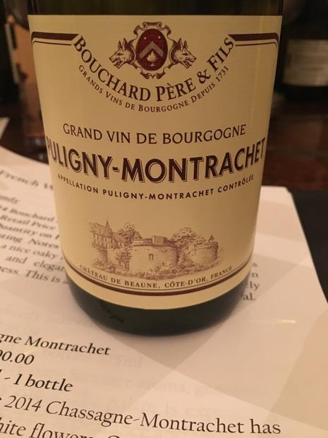 2014 Bouchard Père et Fils Puligny-Montrachet, France, Burgundy, Côte ...