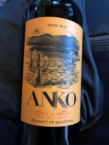 2017 Anko Malbec Salta, Argentina, Valles Calchaquíes, Salta ...