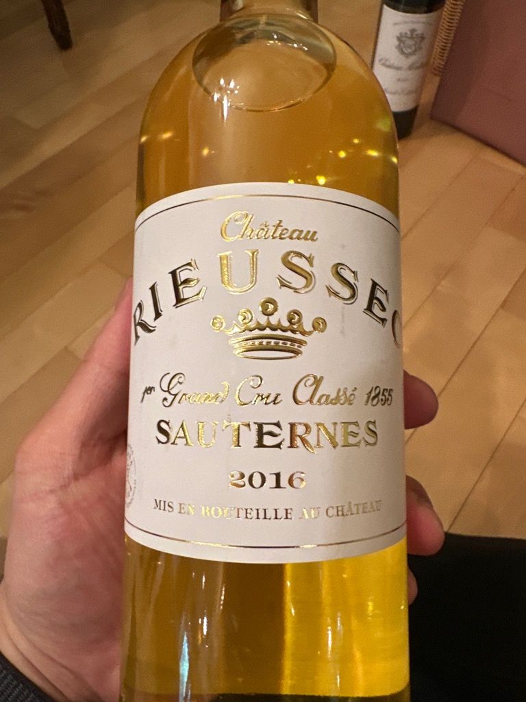 2016 Château Rieussec Sauternes 1er Grand Cru Classe, France, Bordeaux, Sauternais, Sauternes ...