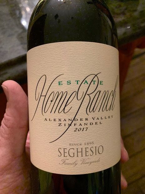 2017 Seghesio Family Vineyards Zinfandel Estate Home Ranch, USA ...
