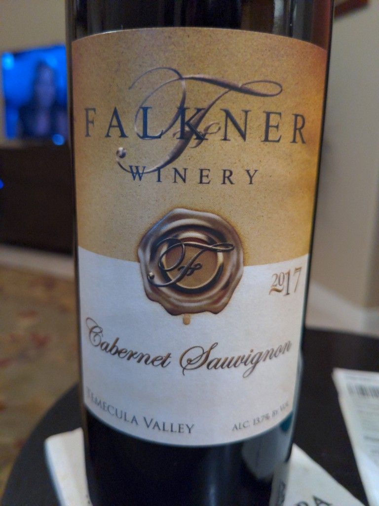 2020 Falkner Winery Cabernet Sauvignon, USA, California, South Coast ...