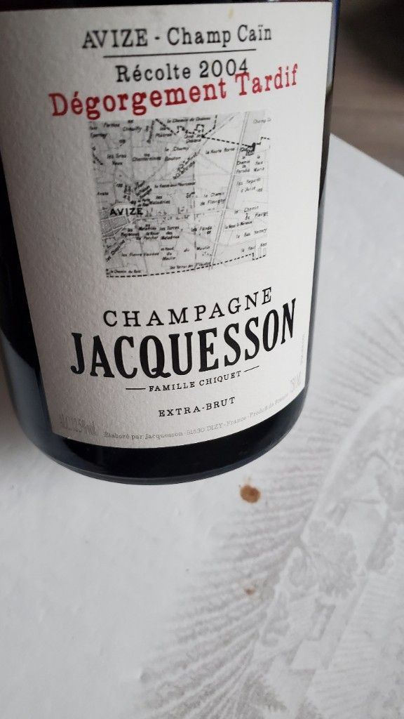 2004 Jacquesson & Fils Champagne Grand Cru Degorgement Tardif Avize ...