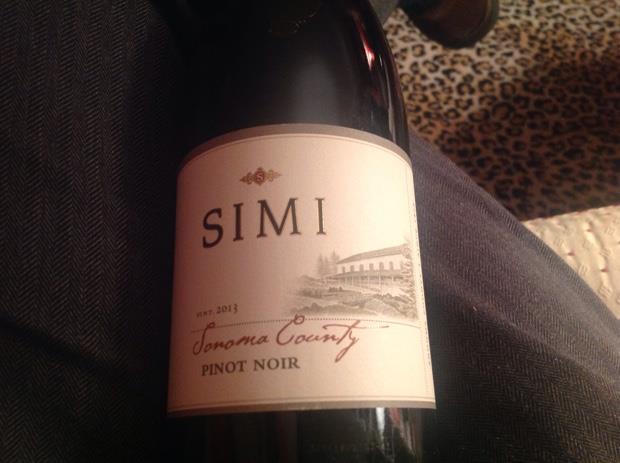 2013 Simi Pinot Noir Sonoma County, USA, California, Sonoma County ...