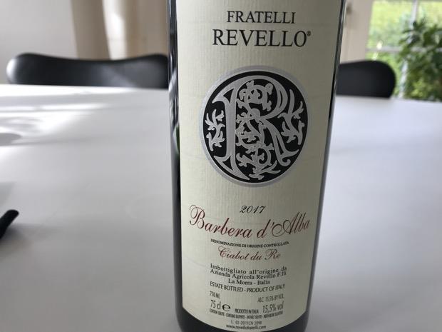 2017 Fratelli Revello Barbera d'Alba Ciabot du Re, Italy, Piedmont ...