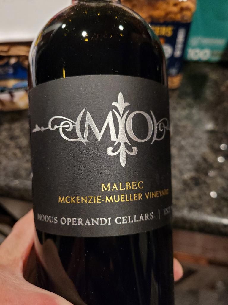 2021 Modus Operandi Cellars Malbec McKenzie - Mueller Vineyard, USA ...