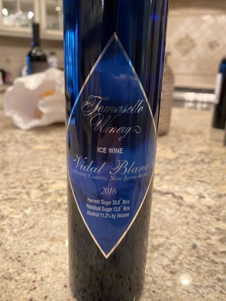 2019 Tomasello Winery Vidal Ice Wine, USA, New Jersey - CellarTracker